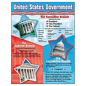 TREND enterprises, Inc. United States Government Learning Chart, 17" x 22"