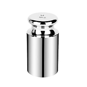 True 5kg 5000g OIML Class M2 Precision Calibration Weight, Chrome Finish, Test Weight for Digital Scale- Dimensions: Diameter: 7.7cm, Height: 14.5cm