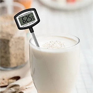 Digital Food Thermometer Probe for Cooking Meat, BBQ, Grilling, Liquid, Candy, Oil Deep Fry - Instant Read with Large LCD Screen and Pen Clip