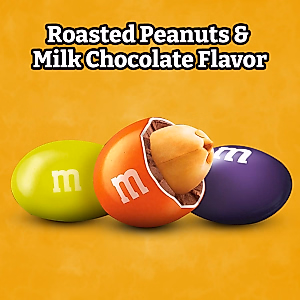 M&M’s Ghoul’s Peanut Milk Chocolate Halloween Candy 10oz Bag 2-Pack - Sweet Milk Peanut Chocolate Holiday M&Ms Candy Encased in Vibrant Candy Shell Colors, Melt in Your Mouth Snack for Kids & Adults