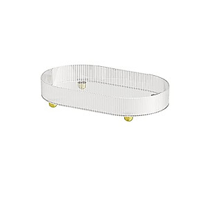 Light Luxury Tray Teacup Storage countertop Makeup Table Tray, Decorative Tray for Coffee Table countertop Kitchen Appetizer Breakfast Bed Bathroom or nightstand(White)
