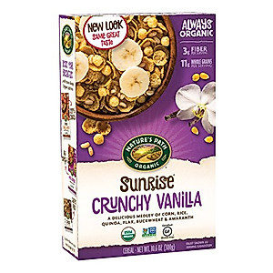 Nature's Path, Organic Gluten-Free Crunchy Vanilla Cereal, 10.6 Oz