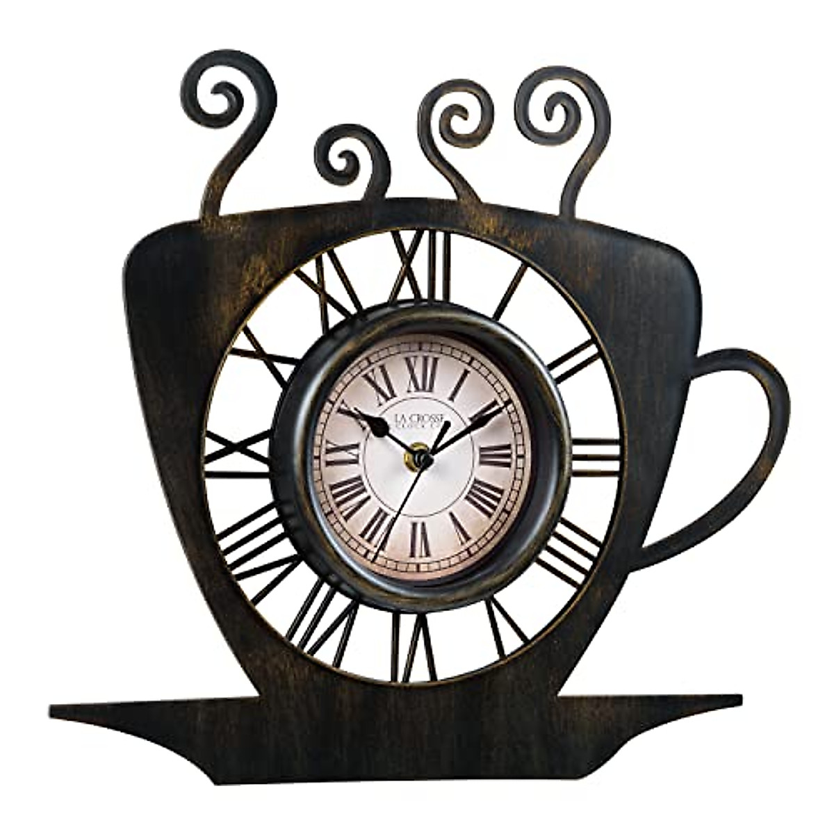 La Crosse 13-Inch Latte Mug Quartz Analog Wall Clock - 404-3833B