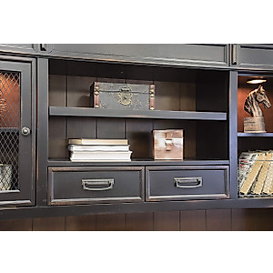 Martin Furniture Hartford Hutch, Brown - Fully Assembled