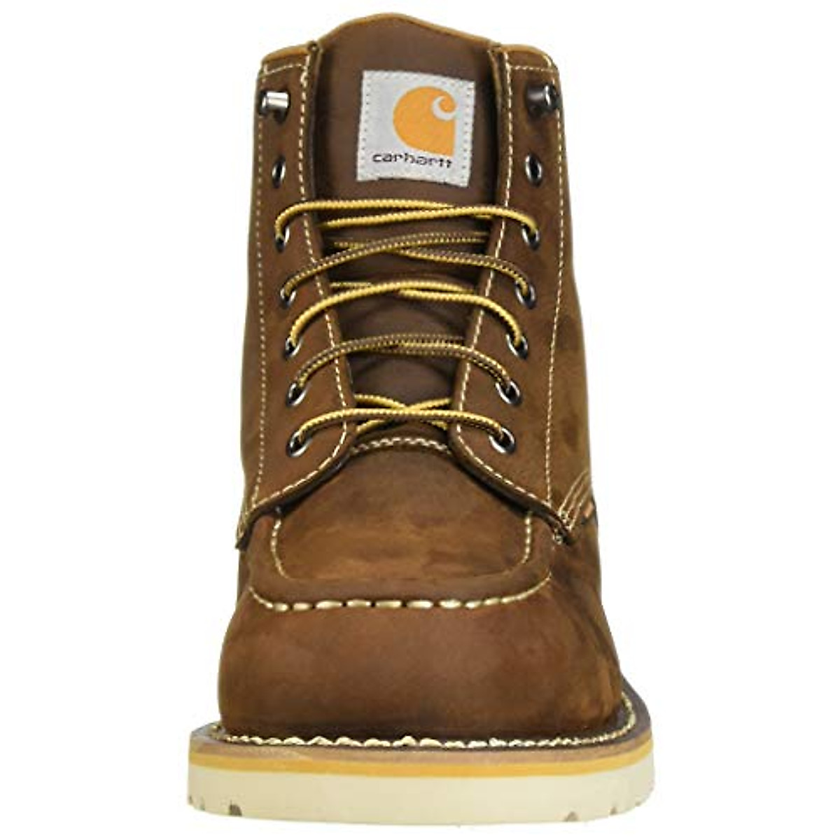 Carhartt womens 6 Inch Waterproof Wedge Steel Toe Work Boot, Brown Oil Tanned, 11.5 US