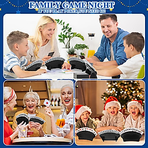 Shappy 4 Pack Playing Card Holder for Kids Adults Card Holders for Playing Cards Hands Free Card Holder for Family Card Game Nights Canasta Poker Parties(Black)