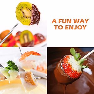 Artestia Swiss Traditional Cast Iron Cheese Fondue Pot Set, Cast Iron Fondue Set For Cheese, Meat & Chocolate (Blue)