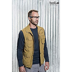 Bolle Safety 40301, Tryon Safety Glasses Platinum, Black/Blue Frame, Clear Lenses