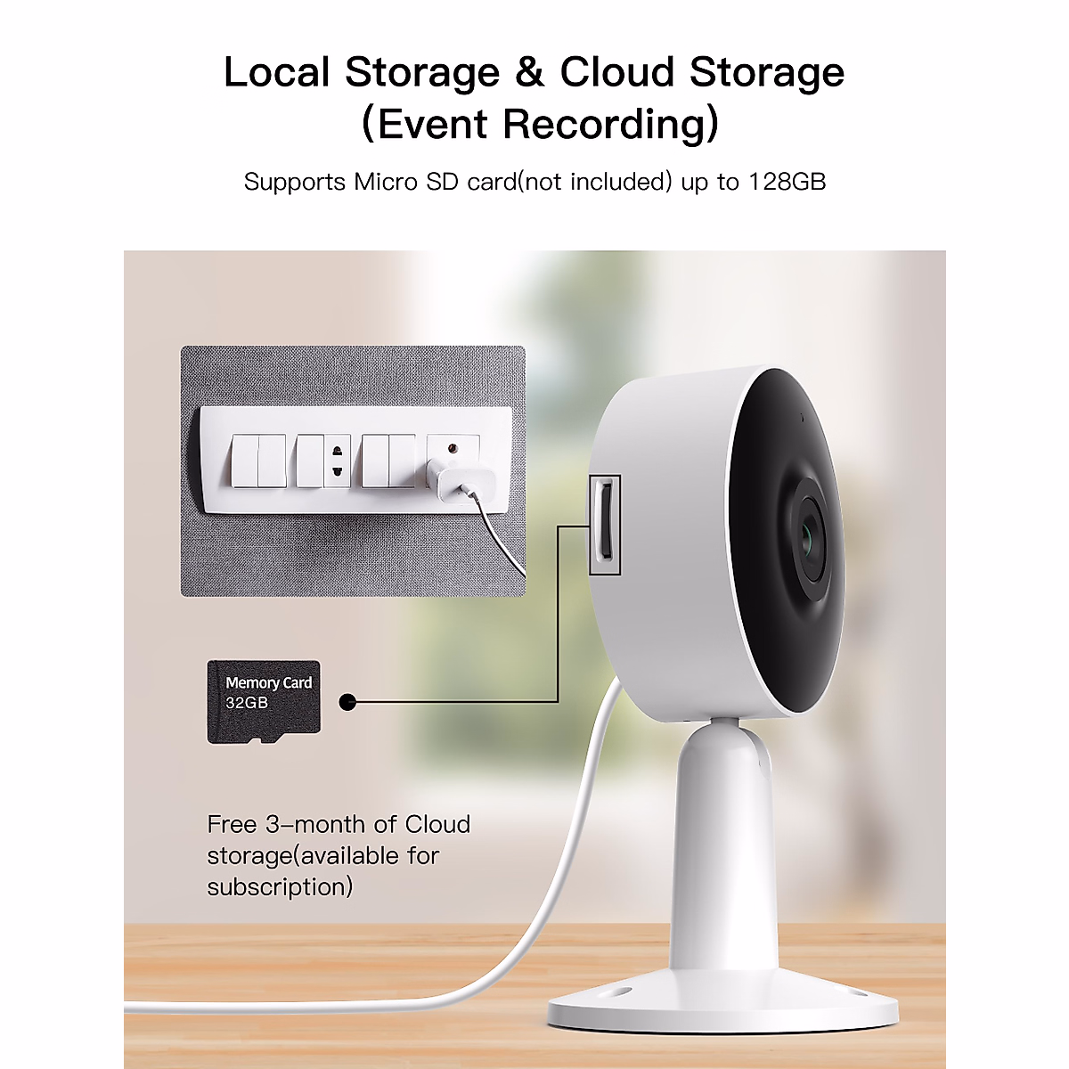 ARENTI 4MP WiFi Security Camera Indoor, 3PCS Pet Dog Camera with Phone App, Plug-in Baby Home Puppy Cam, 2.4GHz, Motion Sound Detection, Night Vision, Two-Way Talk, Alexa and Google Compatible