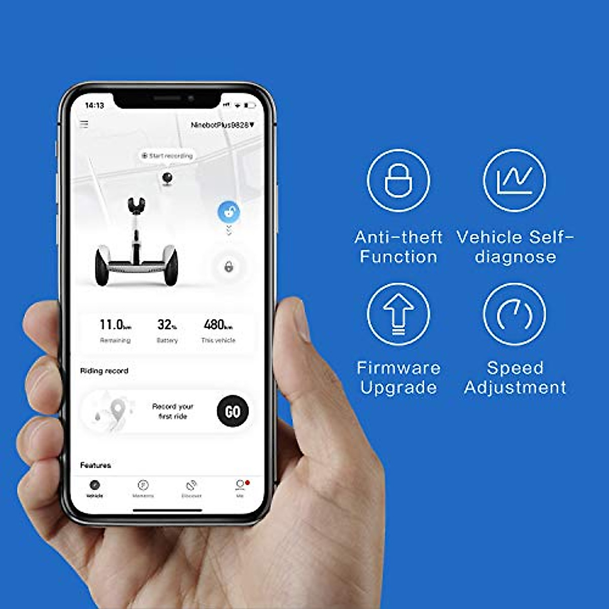 Segway Ninebot S-Plus Smart Self-Balancing Electric Scooter, Remote Control and Auto-Following Mode, White & Segway Ninebot Electric GoKart, 13.7 Miles and 10MPH, W. Capacity 220lbs