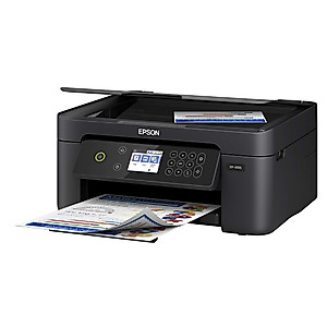 Epson Expression Home XP-4105 Wireless All-in-One Color Inkjet Printer, Black - Print Copy Scan - 10.0 ppm, 5760 x 1440 dpi, 2.4" LCD, Auto 2-Sided Printing, Voice Activated, DAODYANG Printer_Cable