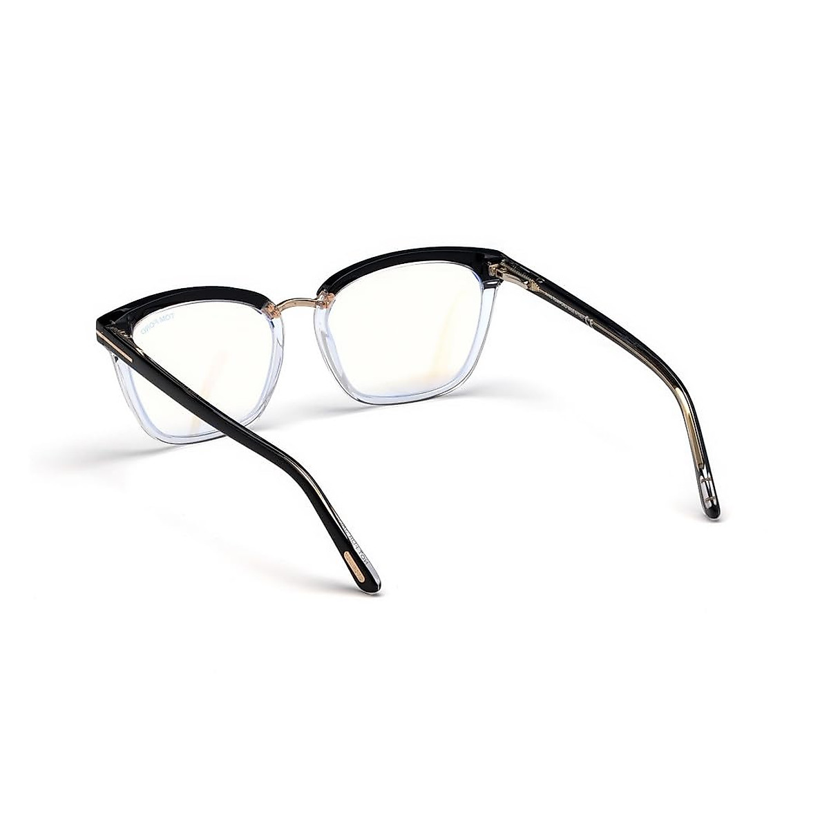 Tom Ford Women's Eyeglasses TF5550-B TF/5550-B Black/Crystal Optical Frame 54mm