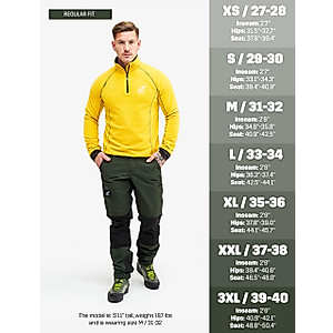 RevolutionRace Men’s Nordwand Pants, Durable Pants for All Outdoor Activities, Forest Green, XL