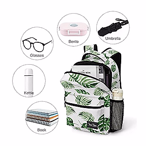 Leaf Personalized Name Unisex Waterproof Backpack for Kids Children Boys Girls Daily Bag