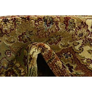 Unique Loom Voyage Collection Traditional Oriental Classic Intricate Medallion Design Area Rug, Runner 2' 2" x 6' 0", Ivory/Brown