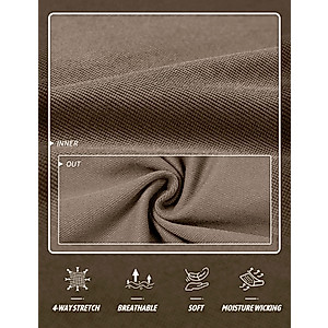 Pioneer Camp Sweat Shorts for Men 5 Inch Inseam Shorts Athletic Gym Workout Casual Cotton Shorts for Running Pajama Lounge Summer Shorts(Khaki,XL)