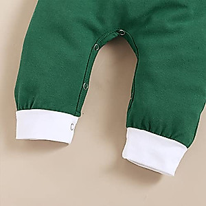 Singcoco Mutiggee Baby Boys St.Patrick's Day shamrock Romper (Green,6-12 Months)