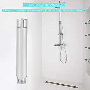 Shower Head Extender, 4 Inch Shower Extension Arm Chrome Finish Shower Arm Extension Brass Shower Head Extension, Shower Pipe Extension Stainless Shower Arm Extender