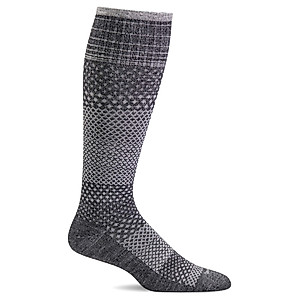 Sockwell Women's Micro Grade Moderate Graduated Compression Sock, Charcoal - M/L