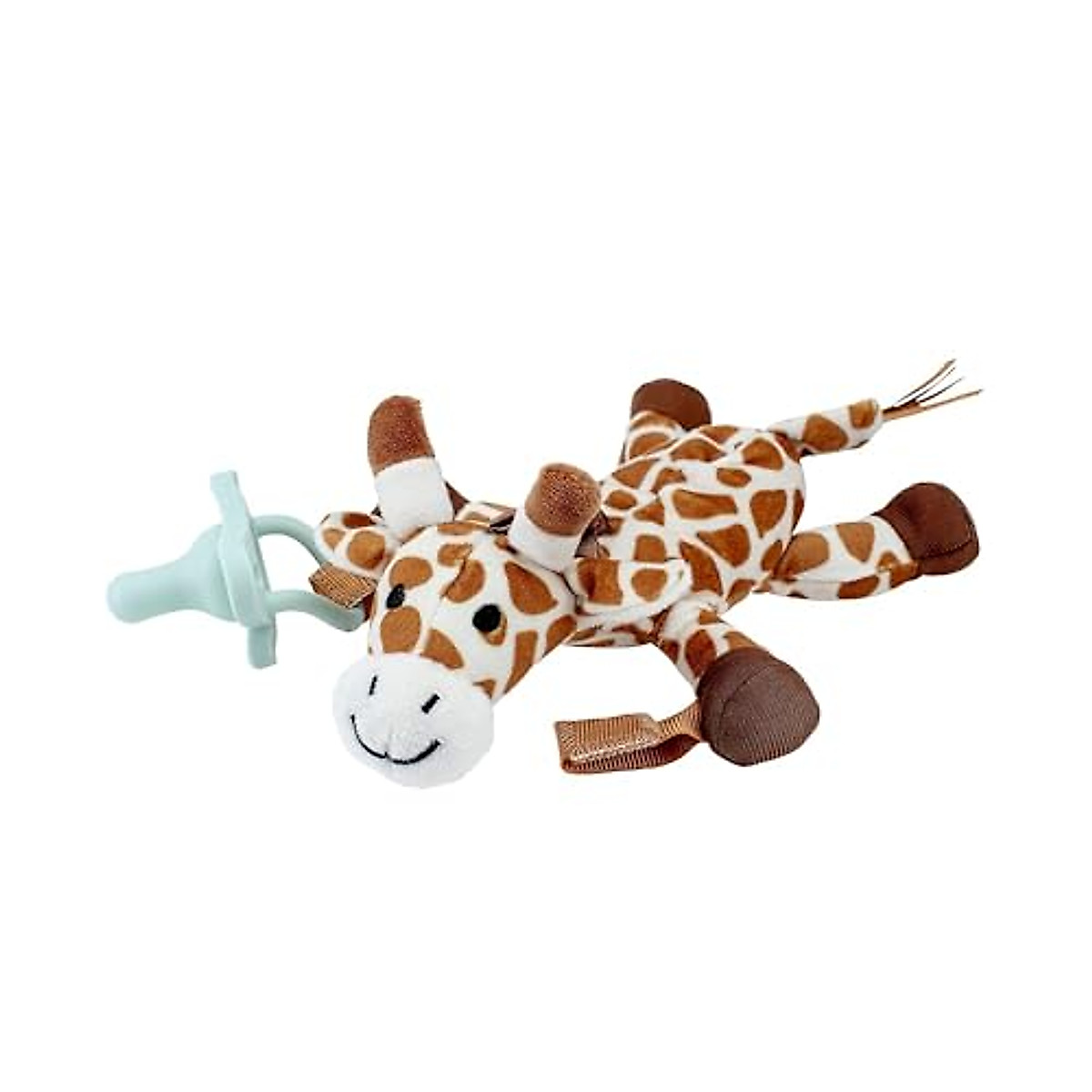 Dr. Brown's Lovey Pacifier and Teether Holder, 0 Months Plus, Giraffe with Green Pacifier