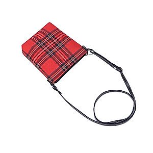 Signare Tapestry Small Crossbody Bag Sling Bag for Women with Royal Stewart Tartan Plaid Design (SLING-RSTT)