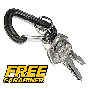 HD Switch Starter Ignition Key Switch Replaces Kubota 66101-55200 Fits TG1860G ZD18 ZD21 ZD28 ZD18F ZD21F ZD28F TG1860 BX1500 BX1800 BX1830 BX22D BX2200 BX23D BX2230 Includes 3 Keys & Free Carabiner