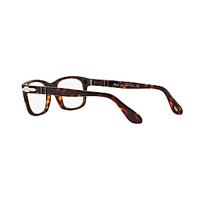 Persol PO3012V Square Prescription Eyewear Frames, Havana/Demo Lens, 54 mm