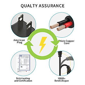 6V 0.5A 500mA [6 Volts 0.5 Amps] Adapter Power Supply 100V~240V AC to DC Plug 5.5 x 2.1mm & 2.5mm, 3.3ft Cord