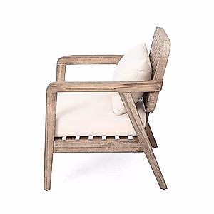 Merax Set of 2 Outdoor Acacia Wood Club Chair,Patio Furniture Conversation Set for Backyard,Weight Capacity 400lbs