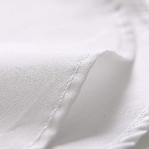 Shinywear Women's Fake Collar Detachable Collar Shirt Attachment, White Dickey False Collar, Mock Collar Half Blouse for Lady Girls Favors(2pcs White Pointed Collar)