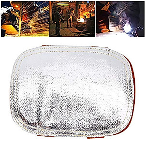 Welding Hand Pad, Leather Aluminized Back Heat Shield Split Cowhide
