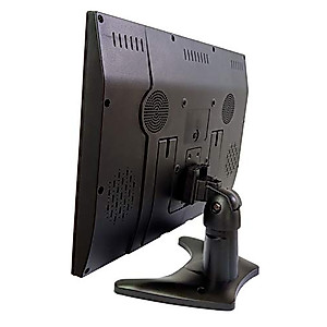 Tyler 14” Portable TV LCD Monitor 1080P Rechargeable Lithium Battery Operated, 2 Antenna, HDMI, USB, RCA, FM Radio, Digital Tuner, AV Inputs, AC/DC, TV Stand and Remote Control for Kids Car Travel