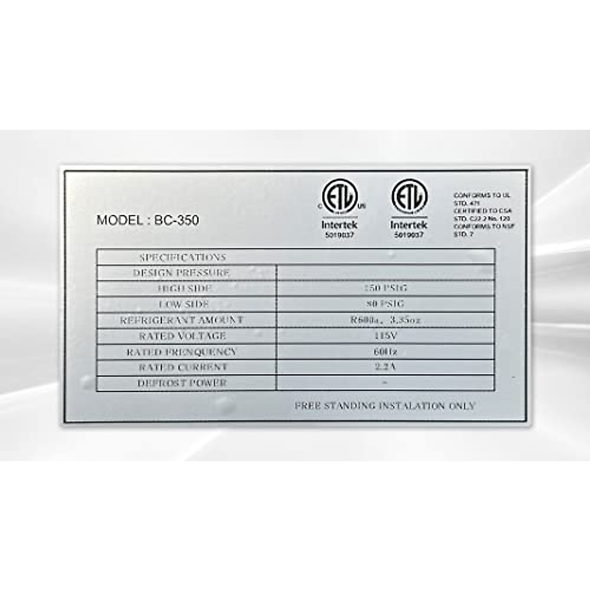 Beer Back Bar Cooler 3 Glass Sliding Door 53" Width Beer Fridge NSF Certified Beverage Refrigerator 11.8 cu.ft Under Counter Height 35°-46°F Black bb3dup