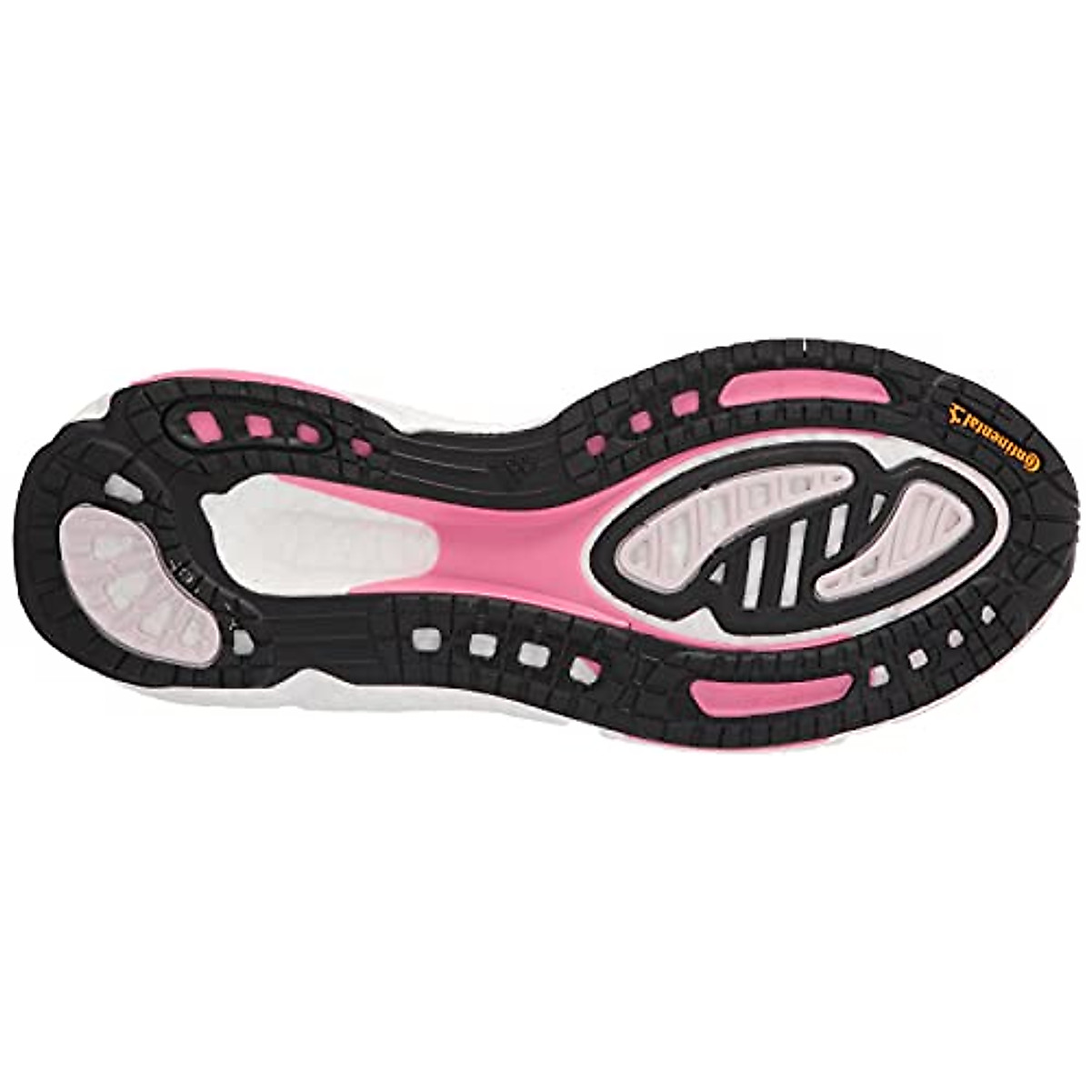 adidas womens Solar Boost 21 Running Shoes, Black/Screaming Pink/Halo Silver, 5.5 US