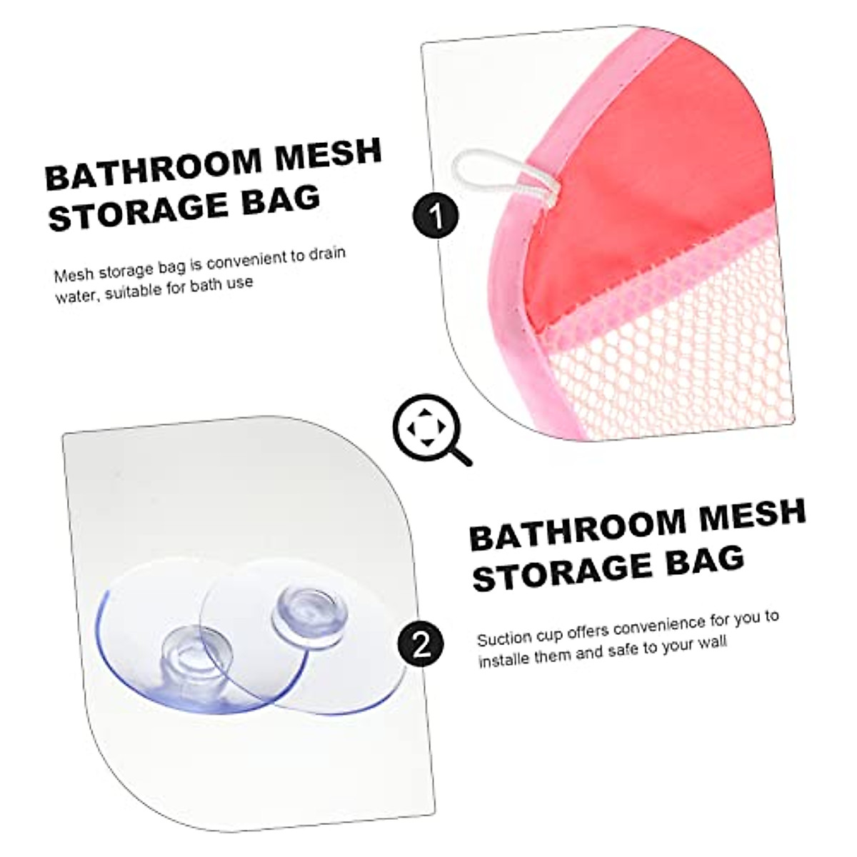 Cabilock 3pcs Retractable Torch Mesh Organizer Bags Storage Tub Bathtub for Baby Bath Net Bags Bath Organizer Storage Organizer Bath Mesh Bag Shower Mesh Bags Bath Bags Storage