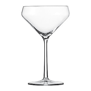 Zwiesel Glas Pure German Crystal Glassware Collection, 6 Count (Pack of 1), Martini Cocktail Glass