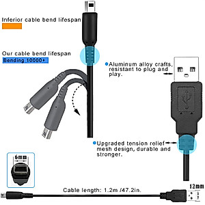 OSTENT USB Charger Power Supply Cable Cord for Nintendo 3DS Game Console