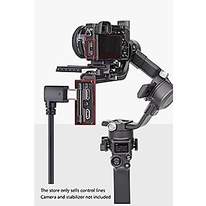 Camulti Multi to USB-C Type C Control Cable for DJI Ronin RSC2 RS2 RS3 RS3 pro RS3 Mini stabilizer Compatible with Sony Camera a6300 a6400 a7M3 a7S2 a7R3 a7R4 a7S3 a7M4
