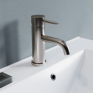 Dowell Single Hole Bathroom Faucet Lavatory Faucet Vanity Faucet,Brushed Nickel 8001 011 02