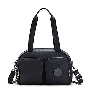 Kipling Cool Defea Shoulder Bag Black Camo Emb