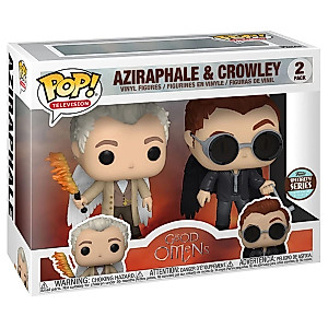 POP Funko TV Good Omens Aziraphale & Crowley Specialty Series Figures, 2-Pack