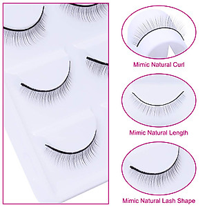 Practice Lashes for Lash Extensions FADLASH 25 Pairs Self Adhesive Eyelashes Lash Extension Strip Eyelashes for Lash Mannequin Head Eyelash Extension Supplies Black