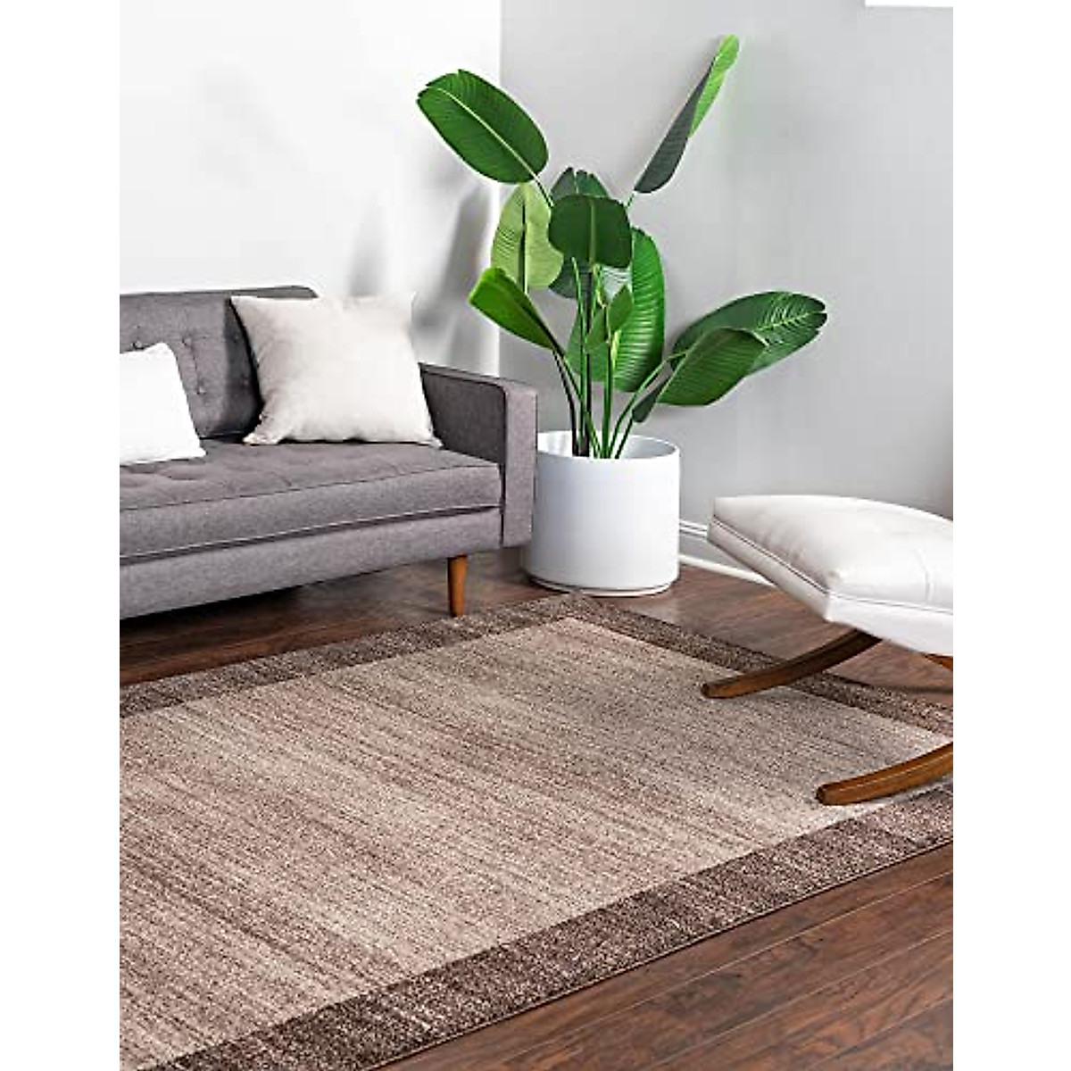 Unique Loom Del Mar Collection Area Rug - Abigail (2' 2" x 3' 1" Rectangle, Light Brown/ Beige)