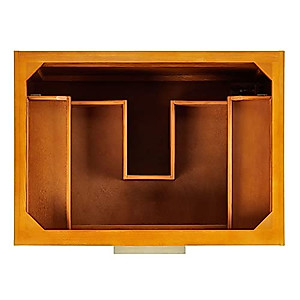 Signature Hardware 953672-30-RUMB-1 DITA 30" Wall Mounted Single Basin Vanity Set with Poplar Cabinet, Granite Vanity Top, and Undermount Sink