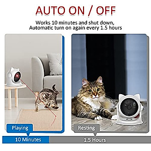 Saolife Automatic Cat Laser Toys, Interactive Laser Cat Toys for Indoor Cats/Kitty/Dogs, Cat Laser Toy Automatic