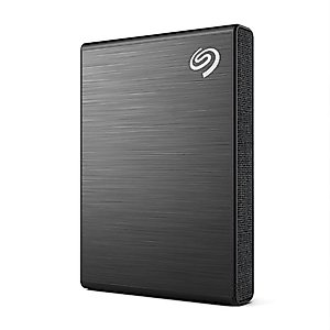 Seagate One Touch SSD 1TB External SSD Portable – Black, speeds up to 1030MB/s, 6mo Mylio Photo+ subscription, 6mo Dropbox Backup Plan​ and Rescue Services (STKG1000400)