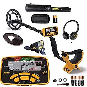 Garrett ACE 300 Metal Detector with Waterproof Search Coil and Pro-Pointer II