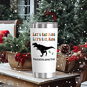 OASSIE Teacher Appreciation Gifts for Women - Saurus Kids 20 oz Stainless Steel Tumbler - Teacher Day Graduation Back To School Thank You End Of The Year Birthday Gifts for Women Coworkers