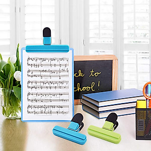 SUNMALL 10 Pack Chip Bag Clips, Magnetic Chip Clips, Heavy Duty Food Clips, Multicolored Bag Clips for Food Storage for Coffee, Bread Bags, Snack Bags and Food Bags