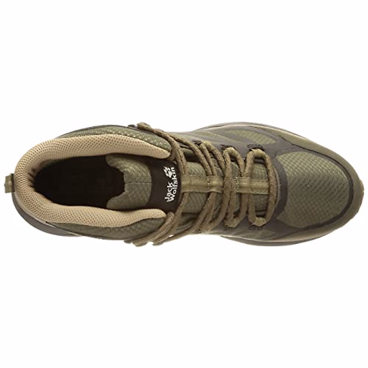 Jack Wolfskin Men's Terraventure Texapore Mid M Hiking Shoe, Brown/Beige, 11